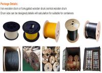 China Flame Retardant OM3 150/300 Indoor Fiber Optic Cable 6 / 8 / 10 Core for sale