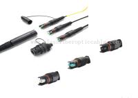 China 5G Telecom Station Waterproof Outdoor Optical Fiber Cables H type and C Type IP Connectors for sale