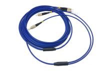 China 3m / 5m 2 Cores SM Armored Fiber Patch Cable , LC FC SC ST Duplex Patch Cord for sale