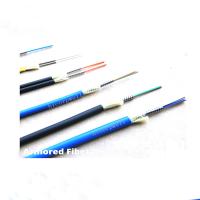 China 65m / 100m Two Core SM Armored Fiber Optic Cable / LC FC SC ST Duplex Patch Cord for sale