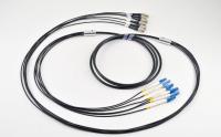 China 4F Tactical Armored Fiber Cable 4.5mm With TPU Jacket Waterproof Corrosion Resistant for sale