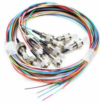 China G652 G657 Fiber Optic Pigtail Simplex 9 / 125 Single Mode PVC LSZH Jacket for sale