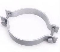China Smooth Surface Fiber Optic Components HDG Steel ADSS Cable Fastern Pole Clamp for sale