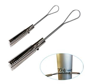 China High Strength Fiber Optic Components Stainless Steel ADSS Cable Tension Clamp for sale