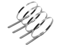 China Fireproof Fiber Optic Components Self - Locking Type Stainless Steel Strap Metal Cable Ties for sale