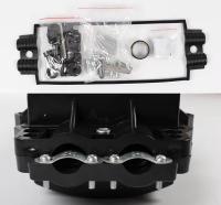 China 2 Inlet 2 Outlet Fiber Termination Kits  horizontal Type  FO 24 to 144 Cores  Closure  Joint Box for sale