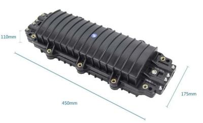 China 2 Inlet 2 Outlet Fiber Termination Kits  horizontal Type  FO 24 to 144 Cores  Closure  Joint Box for sale