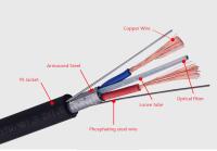 China Hybrid Copper Fiber Optic Network Cable With Black TPU LSZH Jacket Customized for sale