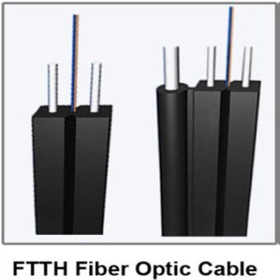 China 10m 30m 50m G652D Fiber Optic Drop Cable SC APC Connectors On Both Ends for sale