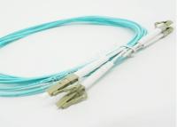 China Blue FO Patch Cable OM3 1C 2C LSZH Length 20M 30M 50M Connector Type LC UPC for sale