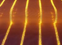 China RGB Striped Fiber Optic Fabric For Accessories And Luminous Clothing for sale