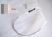 China DC 3.7V Plastic Fiber Optic Fabric With Rechargeable Battery  /  LED Light Up Fabric for sale
