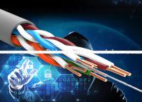 China Cat5E  Ethernet LAN Cable Black Or Orange  Color 8 Conductors ROHS for sale