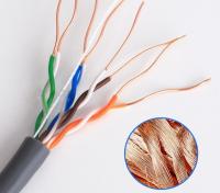 China CAT6 Plenum CMP 1000FT 23AWG Unshielded UTP CCA Cable Fluke Tested for sale
