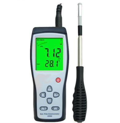China Digital Hot - Film Anemometer Wind Speed Meter Air Velocity Wth Temperature Measurement 40m/s Data Hold To Pc Via Usb for sale