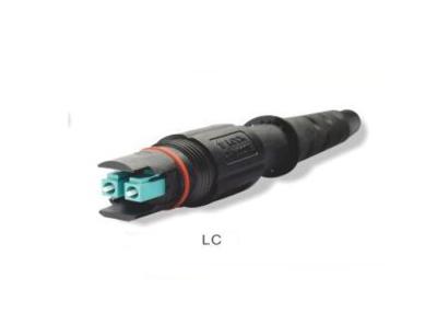 China Black Ip Protected Fiber Opticial Connectors Mpo Both Side 2f  G657a2 for sale