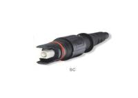 China Mini SC Waterproof Connector / IP Protected Fiber Opticial Connectors For 5.0 Round Cable for sale