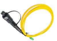 China Mini SC Waterproof Connector / IP Protected Fiber Opticial Connectors For 5.0 Round Cable for sale