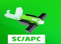 China FTTH Insert Loss Fiber Optic Components SC APC UPC Fast Connector Blue Green for sale