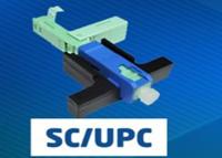 China FTTH Insert Loss Fiber Optic Components SC APC UPC Fast Connector Blue Green for sale