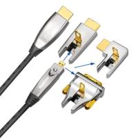 China Black HDMI AOC Cable Fiber Optical Hdmi To Hdmi Cable 10m 20m 50m Extender Support 4K 3D 18Gbps for sale