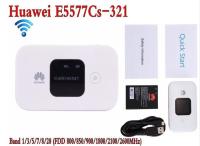 China White Hotspot Wireless Router Unlocked Huawei E5577-321 3G 4G LTE Cat4 Mobile for sale