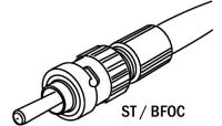 China ST-025  ST-10   ST-20 ST (BFOC) patchcord with plastic optical fiber connector for sale