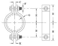 China Cable Suspension Adjustable Galvanized Steel Embrace Hoop for sale
