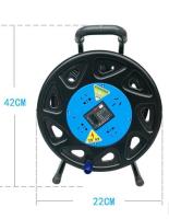 China IEC Extension Cord Reel For Winding Optical Fiber for sale