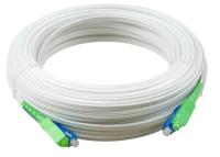 China SC UPC APC Fiber Optic Drop Cable with LSZH PVC Material and 10m 30m 50m 100m Length Options for FTTH Applications for sale