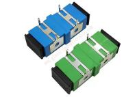 China Zirconia Sleeve SC APC Fiber Optic Adapter For PCB Circuit Board for sale