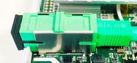 China Zirconia Sleeve SC APC Fiber Optic Adapter For PCB Circuit Board for sale