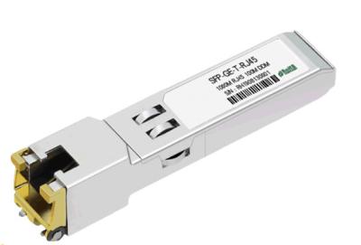 China SFP-GE-T-RJ45 SFP+ CAT6 CAT6A 10G Ethernet Fiber Optic Transceiver for sale