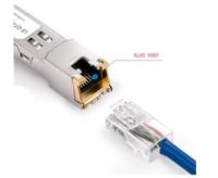 China 10 100 1000 BASE-T Copper 100M RJ45 SFP Transceiver for sale