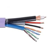 China Composite Communication Rg6 Cat6 Cat5e Optical Coaxial Cable for sale