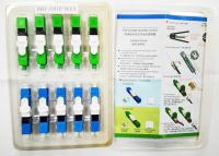 China Bow Type Drop Cable SC APC Embedded Fiber Optic Components for sale