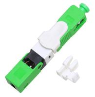 China Bow Type Drop Cable SC APC Embedded Fiber Optic Components for sale
