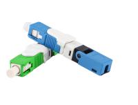 China Bow Type Drop Cable SC APC Embedded Fiber Optic Components for sale