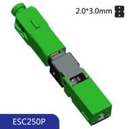 China 50N Tensile FTTH 3.0mm SC APC Embedded Fiber Quick Connector for sale