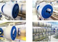 China Bare White Blue Coloring Glass Optical Fiber G652D Single Mode Nude  Fiber Optic Cable Raw Materials for sale