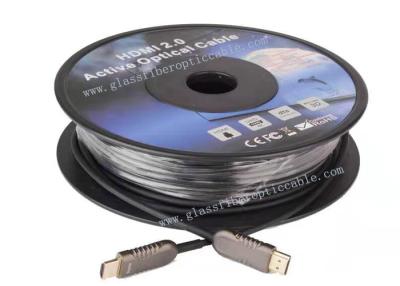 China Black Paintcoat 5V Supply 18.2 Gbps 4K 60HzHDMI AOC Cable for sale