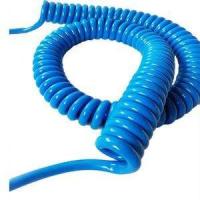 China Jacket PU 4M Telephone Spiral Cable For Electronic Equipment for sale
