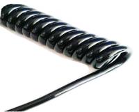 China Jacket PU 4M Telephone Spiral Cable For Electronic Equipment for sale