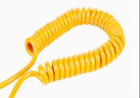 China Jacket PU 4M Telephone Spiral Cable For Electronic Equipment for sale