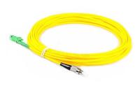 China Yellow 3.0mm Fiber Optic Cables Singlemode Multimode E2000 SC APC UPC Connector for sale