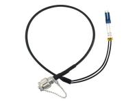 China 2 Core ODC Socket Plug to LC TPU Connector for Fiber Optic Patch Cables in BBU RRU Base Station for sale