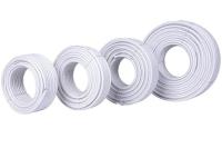China RoHS Approved White RG6 Coaxial Cable For Video Applications for sale