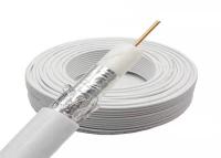 China RoHS Approved White RG6 Coaxial Cable For Video Applications for sale