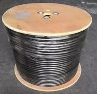China RG-11 Coaxial Cable 750hm Solid Bare Copper Conductor 1.63CCS+7.2FPE+AL FOIL+96S+10.3PVC  (24KG Per Roll) for sale