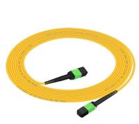 China Fiber Optic MPO Cable Female Connector Jumper 2m (6ft) OS2 9/125 24 Core Single Mode for sale